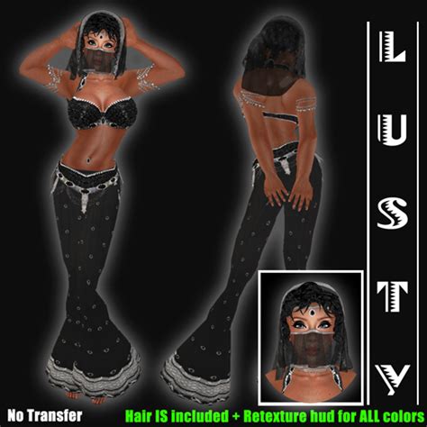 Second Life Marketplace Dana Harem Outfit Black
