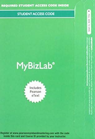 MyLab Intro To Business With Pearson EText Access Card For Better