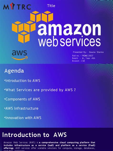 navigating the cloud an introduction to amazon web services aws and
