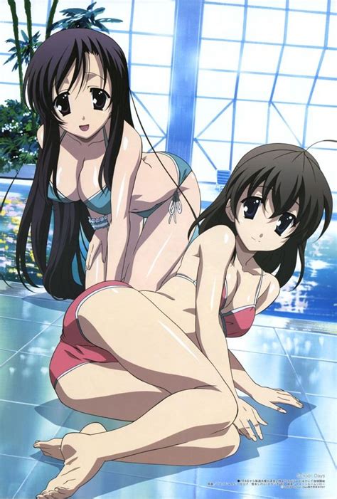 Katsura Kotonoha And Saionji Sekai Schl Days And Etc Drawn By Gotou