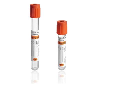 Orange Top Pro Coagulation Tube Bd Vacutainer Blood Collection Tubes