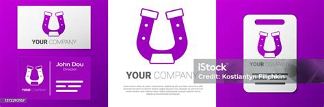 흰색 배경에 격리 된 로고 타입 말굽 아이콘 로고 디자인 템플릿 요소입니다 벡터 강철에 대한 스톡 벡터 아트 및 기타 이미지 강철 개척시대의 서부 고풍스런 Istock