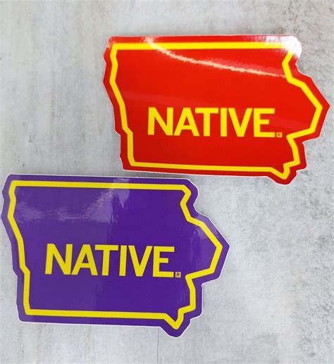 Raygun Native Sticker Heart Of Iowa Market Place