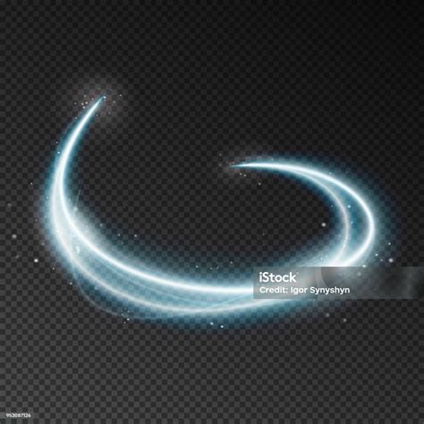 모션에서 네온 모호한 원입니다 벡터 소용돌이 흔적 효과 추상 빛나는 반지 느린 셔터 속도 효과 빛 그림입니다 Bokeh 반짝이 라운드 모양 모션 노출 시간에 빛을 추상화