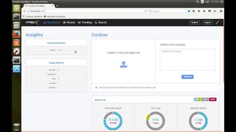 Opening Virtualbox Network Interface And Cuckoo Web Interface With 2