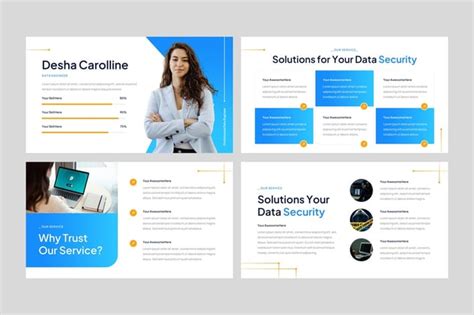 Secure Cyber Security Powerpoint Template Incl Cyber And Data Envato