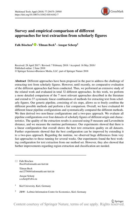 Survey And Empirical Comparison Of Different Approaches For Text