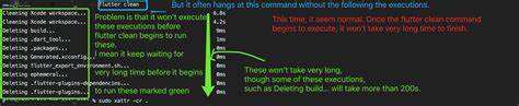 Flutter Clean Command Take Very Long To Finish · Issue 94708 · Flutter