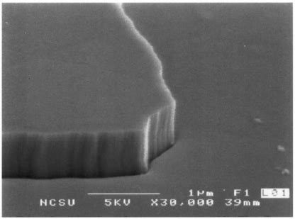Typical Etch Profile Using Ni As The Etch Mask Under Base Conditions Download Scientific