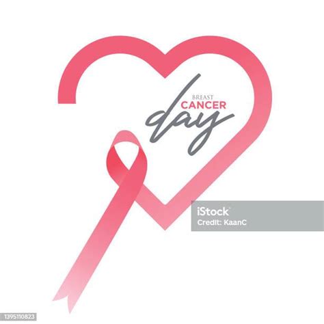 암 인식 리본과 심장 유방암 10월 인식월 핑크 리본 배너 벡터 일러스트 레이 션 스톡 일러스트레이션 리본에 대한 스톡 벡터 아트 및 기타 이미지 Istock