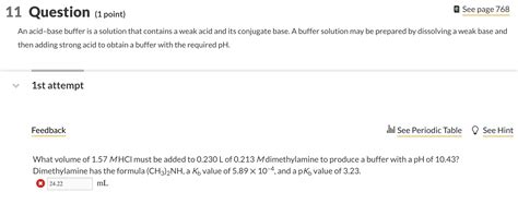 An Acid Base Buffer Is A Solution That Contains A