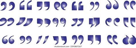 Quotation Marks Comma Vector Illustration Ideal Stock Vector Royalty