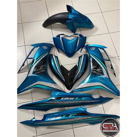 Coverset Bodyset Lc135 Lc V8 Standard Cm6 Cyan Std Fuel Injection Fi Yamaha Siap Tanam Doctor