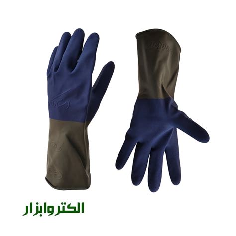 دستکش بنایی استادکار دو رنگ فروشگاه الکتروابزار