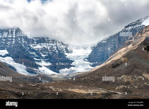 View Of Glaciers And Mountains Mount Kitchener And Mount K2 Sunwapta