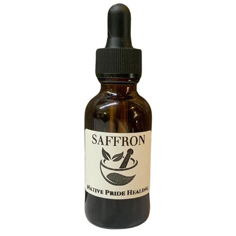 Saffron Tincture 1oz Native Pride Healing