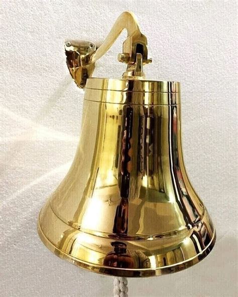 Cloche Nautique En Laiton De 6 Pouces Vintage Suspendue Antique