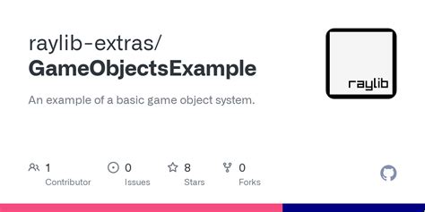 github raylib extras gameobjectsexample an example of a basic game