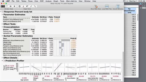 regression modeling and analysis in jmp youtube