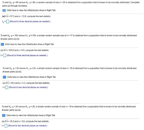 Solved Solve For T In These Four Examples Please Show Chegg Com