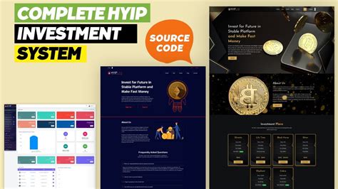 Complete Hyip Investment System Php Laravel Source Code Youtube