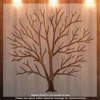 Tree Stencil Etsy