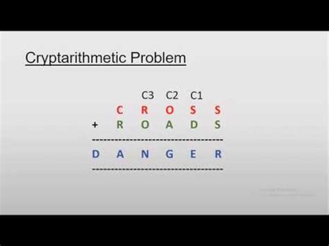 Cryptarithmetic Problem YouTube
