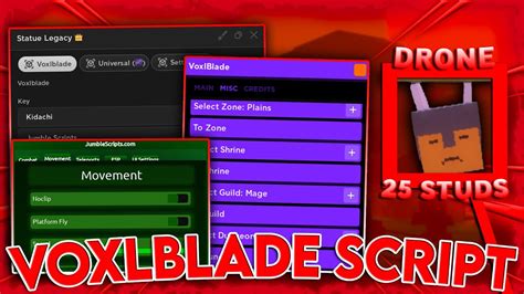 RELEASE VoxlBlade Script GUI HACK AUTO FARM AUTO QUEST TELEPORT ANYWHERE PASTEBIN