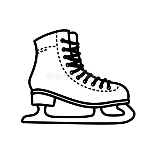 Skate Vector Icon Stock Vector Illustration Of Hockey 346692660