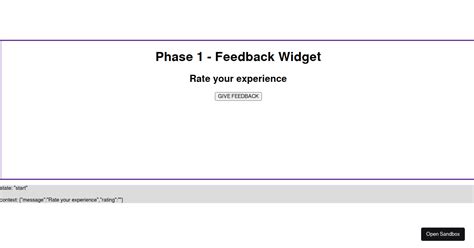 Feedback Blog Codesandbox
