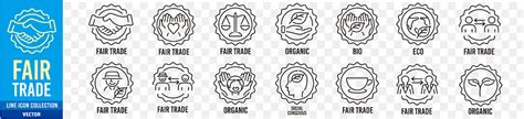 공정 무역 유기농 에코 바이오 윤리적 비타민 생분해성 아이콘 컬렉션 세트 편집 가능한 스트로크 벡터 0명에 대한 스톡 벡터 아트 및 기타 이미지 Istock