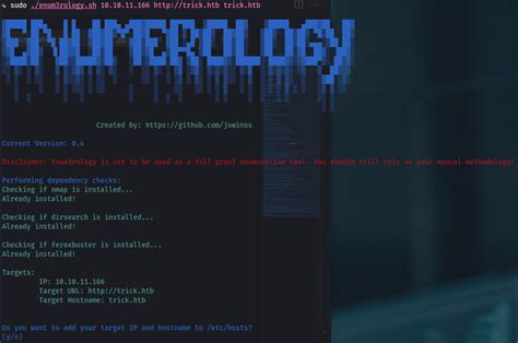 Github 0xxycauto Enum3rology Enumeration Automation Script Best