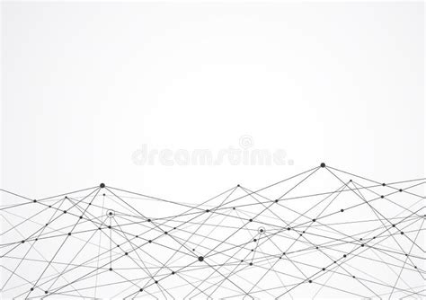 Dots And Lines Connected Together Abstract Background Stock Vector Illustration Of Modern