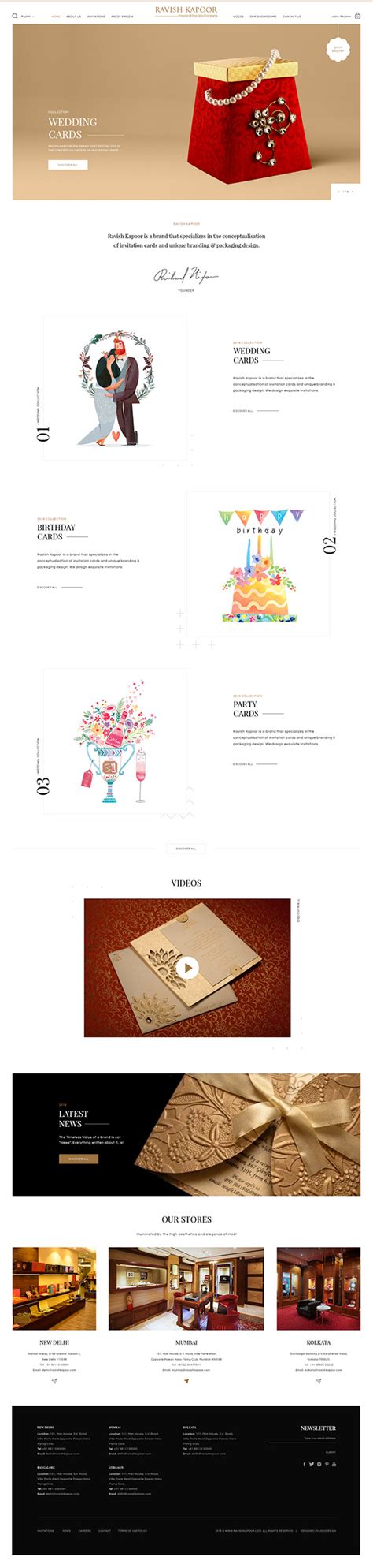 Invitation Cards Website Uiux App Design On Behance