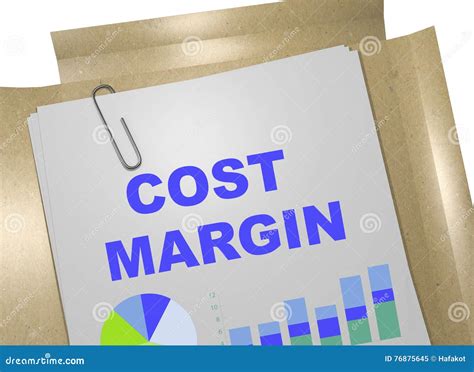 Cost Margin Concept Stock Illustration Illustration Of Finance 76875645