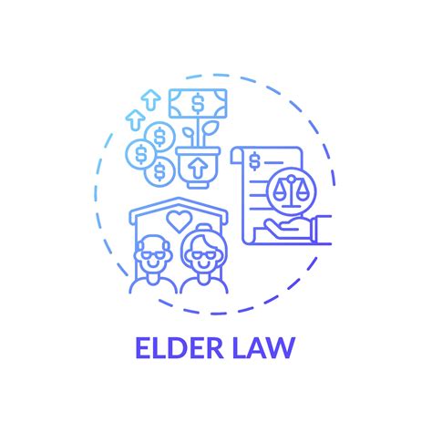 Elder Law Concept Icon 2210131 Vector Art At Vecteezy
