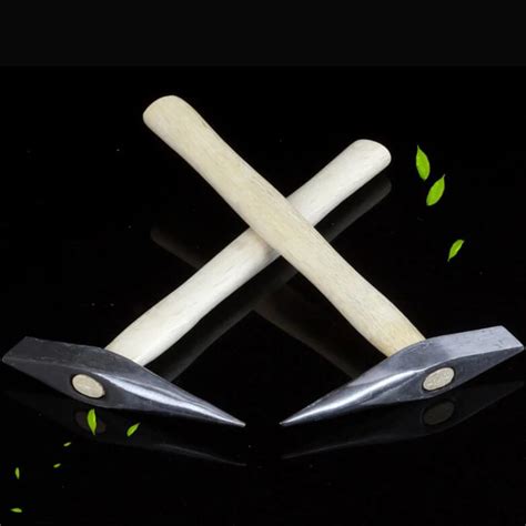 1pcs 높은 탄소 철강 망치 핸들 용접 용접기 용접 슬래그 해머 노크 녹 손 도구 손 고통 없음hammer Aliexpress