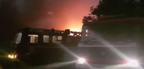 Vadodara Massive Fire In Aroma De France Company On Padra Road