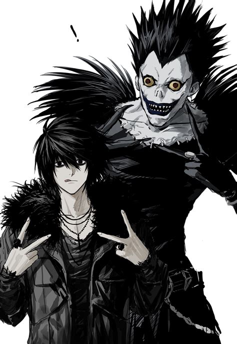 L And Ryuk Death Note Drawn By Ssos Danbooru