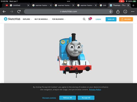 Cgi Thomas On Sketchfab V11 By Charlieaat On Deviantart