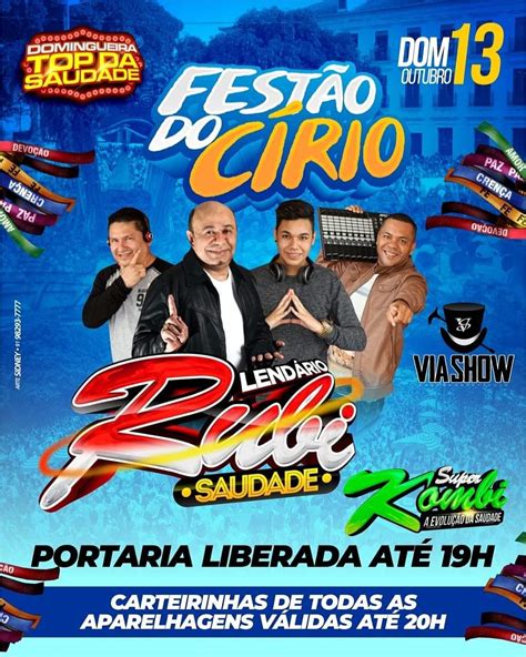 Cd Ao Vivo Lendário Rubi Saudade Via Show Círio 13 10 2019 Dj Gigio