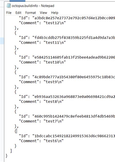 build information file only contains latest 100 commits · issue 168