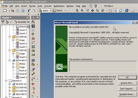 Excel 2003 And Inventor 2010 Autodesk Community