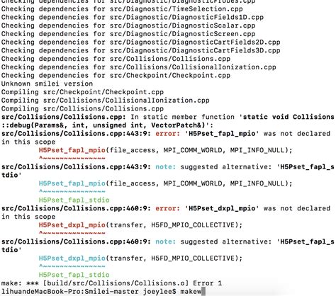 Problems On Compiling The Smilei · Issue 47 · Smileipicsmilei · Github