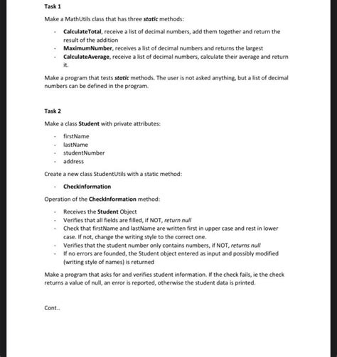 Solved Task 1 Make A Mathutils Class That Has Three Static
