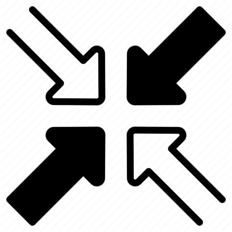 Minimize Arrow Resize Direction Shrink Arrows Screen Icon Download On Iconfinder