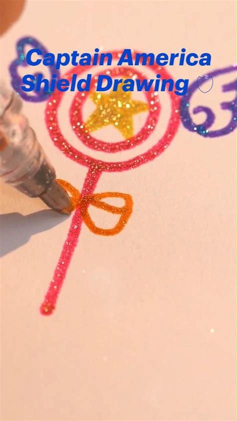 Captain America Shield Drawing 🛡