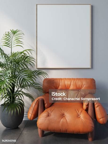 현대 인테리어 나무 바닥 콘크리트 벽 배경 스칸디나비아 스타일 로프트 스타일 3d 렌더링에서 포스터 프레임을 모의 0명에 대한 스톡 사진 및 기타 이미지 Istock