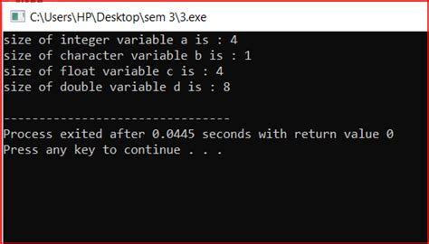 Sizeof In C Go Coding