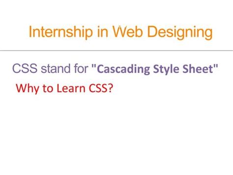 Introduction To Cascading Style Sheets Css Ppt